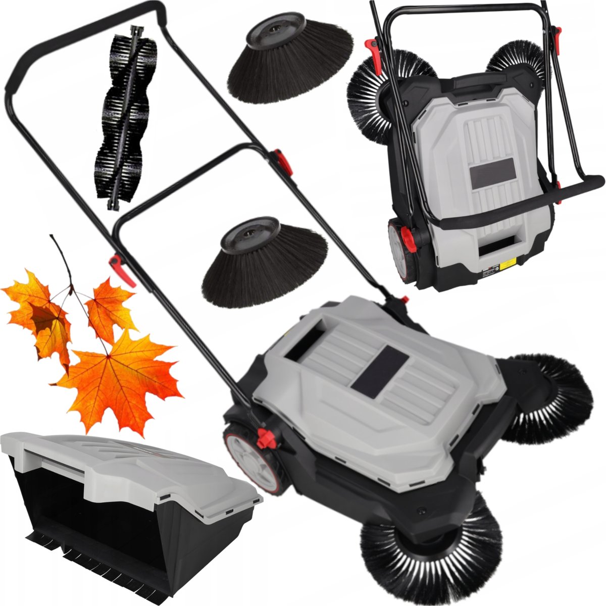 ZAMIATARKA DO LIŚCI I PIACHU RĘCZNA 18L AUTOMATYCZNA KOSTKA GARAŻ MAGAZYN - Rabino | Sklep EMPIK.COM