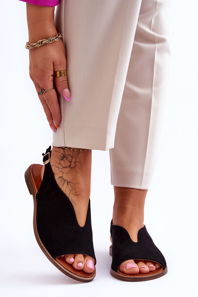 Zamszowe Sandały Damskie Lewski Shoes 3220/X Beżowe-41 - Inna marka ...