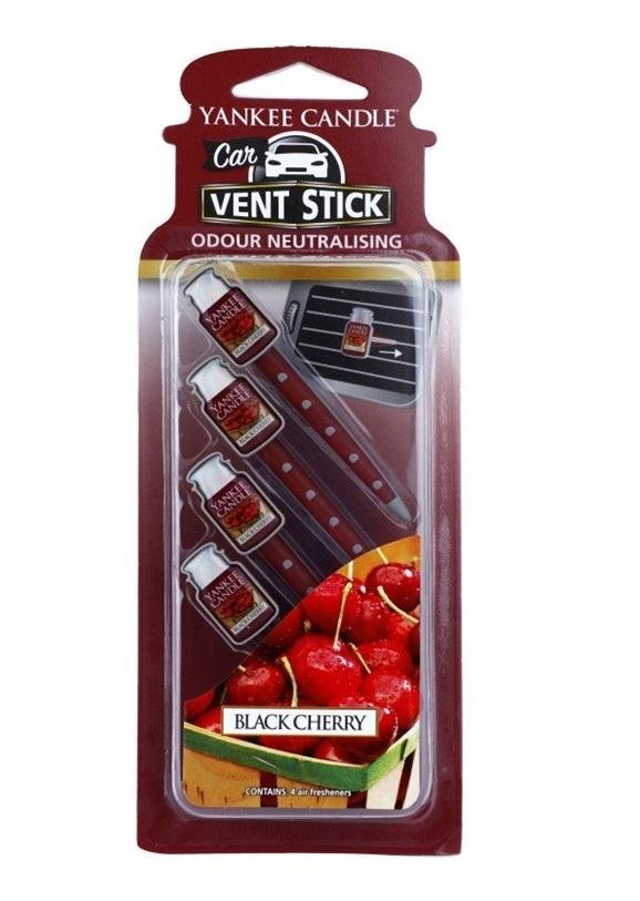 Zapach samochodowy YANKEE CANDLE Vent Stick, Black Cherry, 4 szt ...