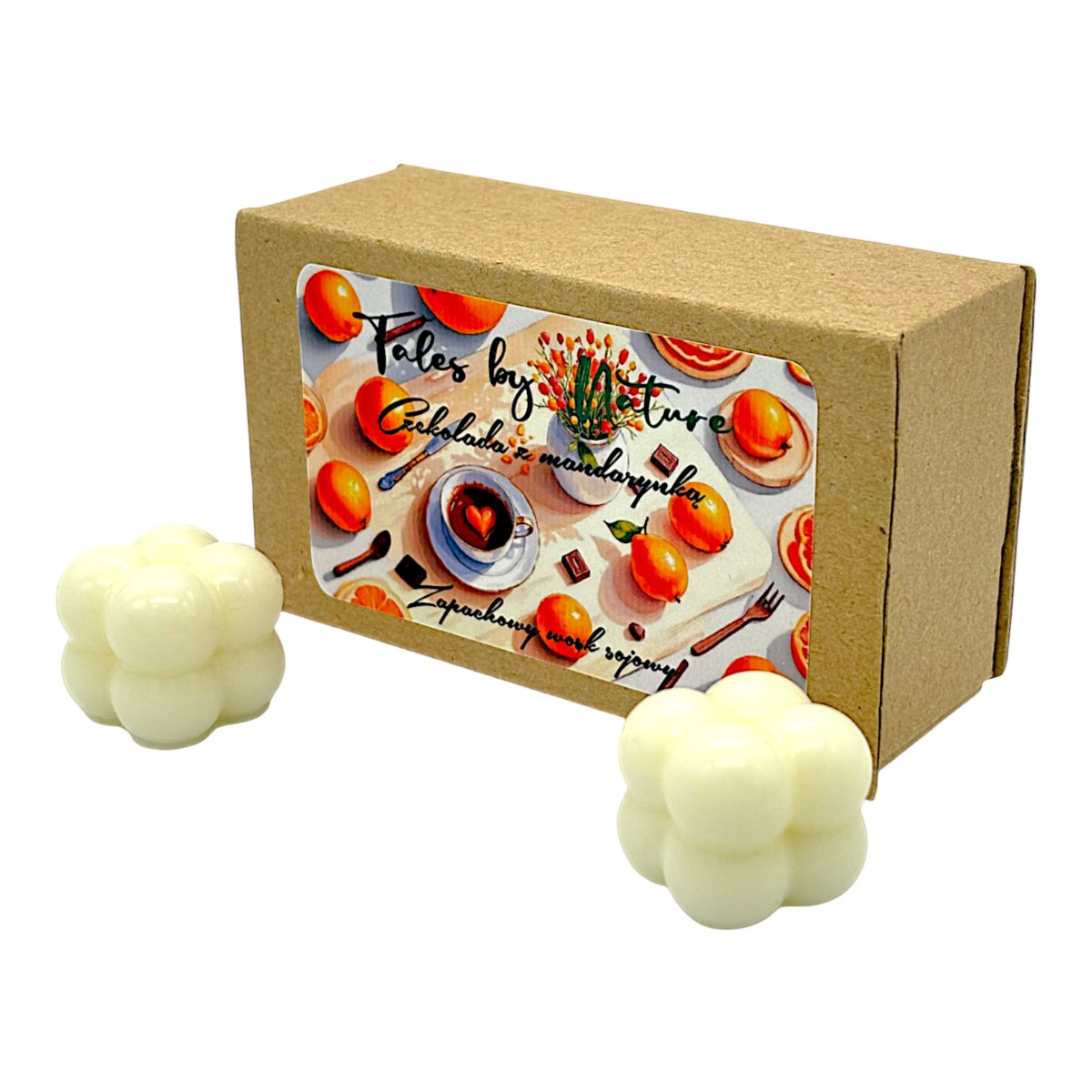Zapachowy wosk sojowy do kominka Czekolada z mandarynką - Tales by Nature | Sklep EMPIK.COM