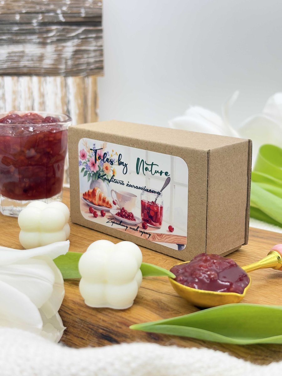 Zapachowy wosk sojowy do kominka Konfitura żurawinowa - Tales by Nature | Sklep EMPIK.COM