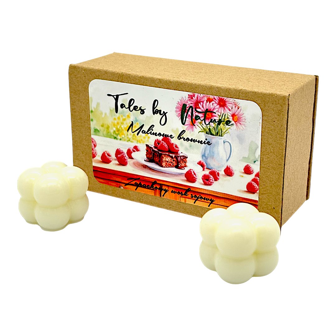 Zapachowy wosk sojowy do kominka Malinowe brownie - Tales by Nature | Sklep EMPIK.COM