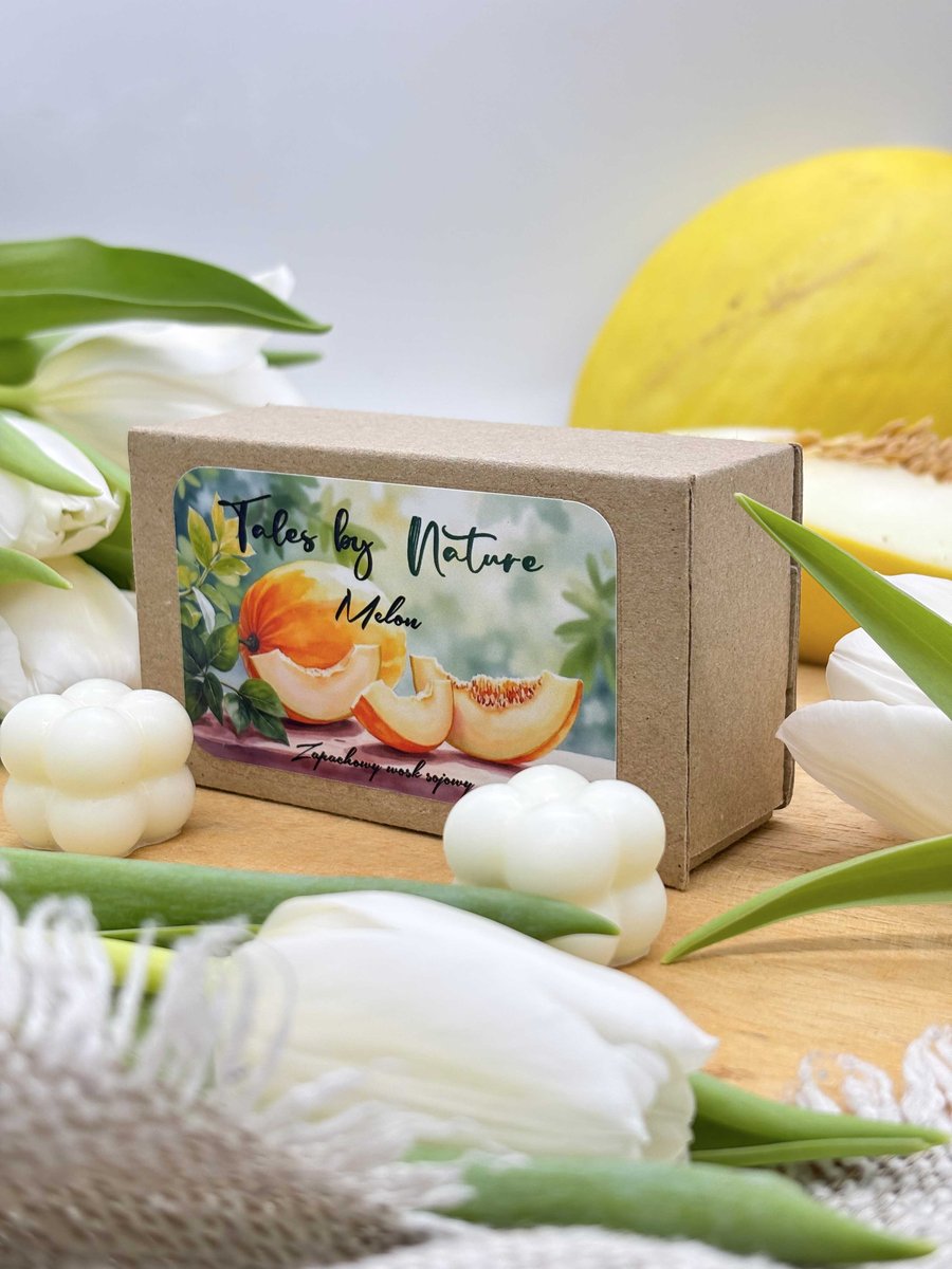 Zapachowy wosk sojowy do kominka Melon - Tales by Nature | Sklep EMPIK.COM