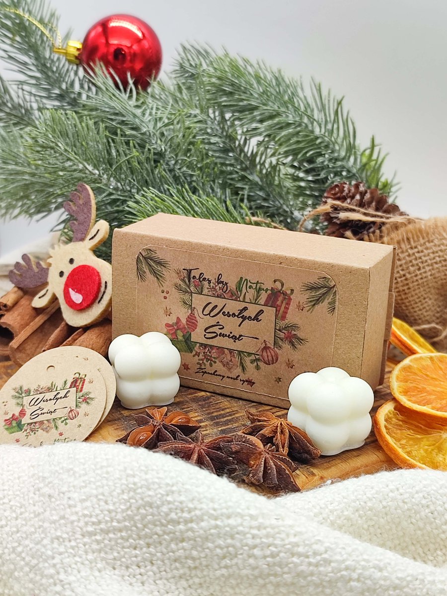 Zapachowy wosk sojowy do kominka Wesołych Świąt prezent - Tales by Nature | Sklep EMPIK.COM