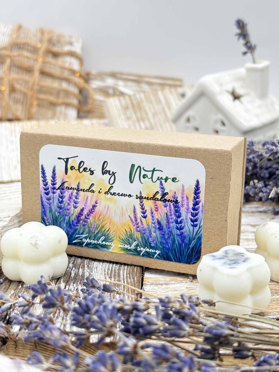 Zapachowy wosk sojowy Lawenda i drzewo sandałowe - Tales by Nature | Sklep EMPIK.COM