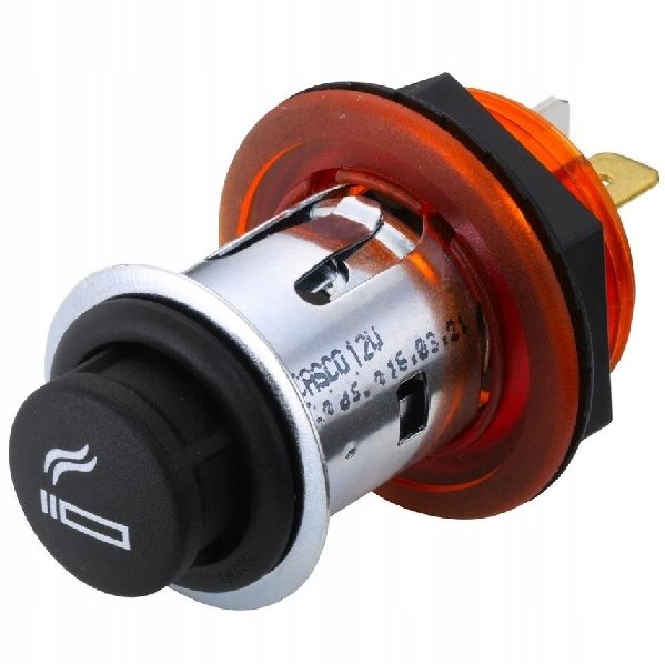 Zapalniczka samochodowa Hella 8EZ 008 021-041 12V 10A wtyk płaski nakrętka - Inna marka ...