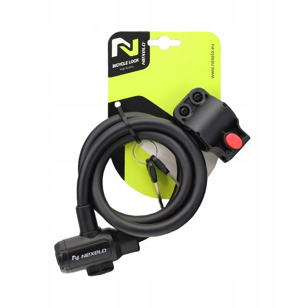 Zapięcie rowerowe zamknięcie do roweru pętla na klucz spirala linka rower - Nexelo | Sport Sklep ...