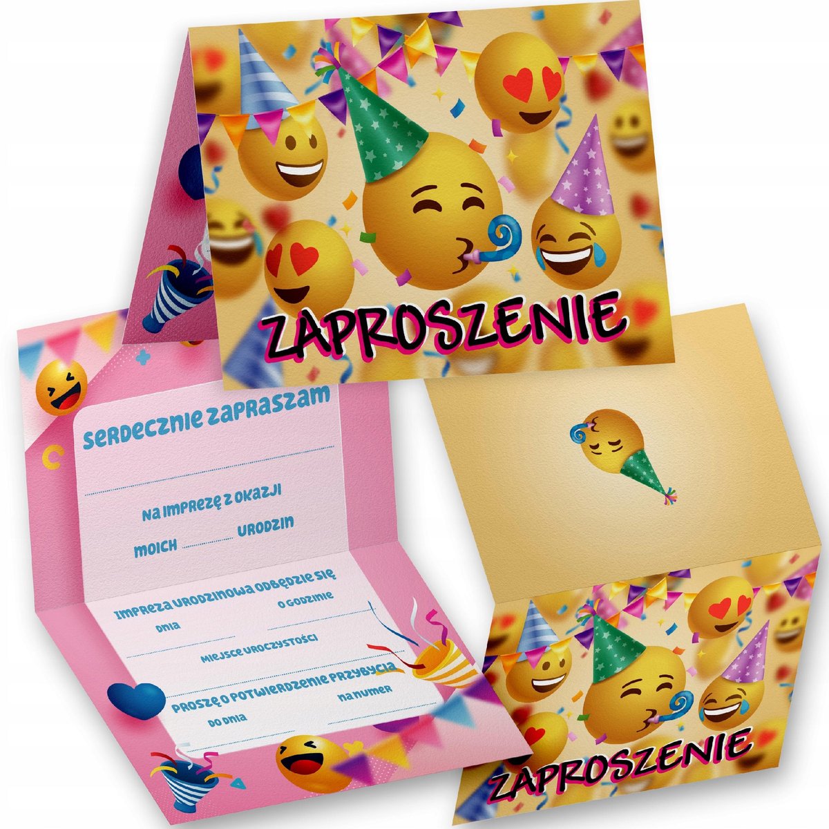 Zaproszenie Urodzinowe Emotki Emotikony mieszne Wzory Na Przyj cie Zaproszenie Urodzinowe Emotki Emotikony mieszne Wzory Na Przyj cie