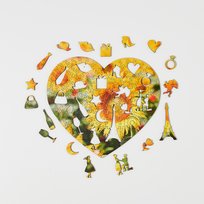 Zapuzzlowani, puzzle Serce Żółte - Zapuzzlowani | Sklep EMPIK.COM
