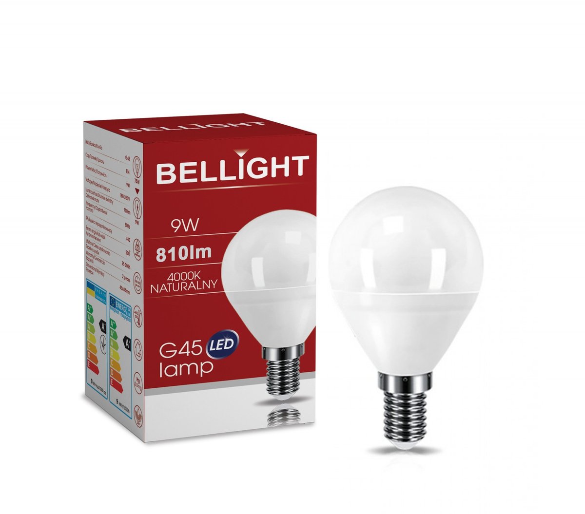 Żarówka LED G45 230v 9w 4000k e14 kulka - Bellight | Sklep EMPIK.COM