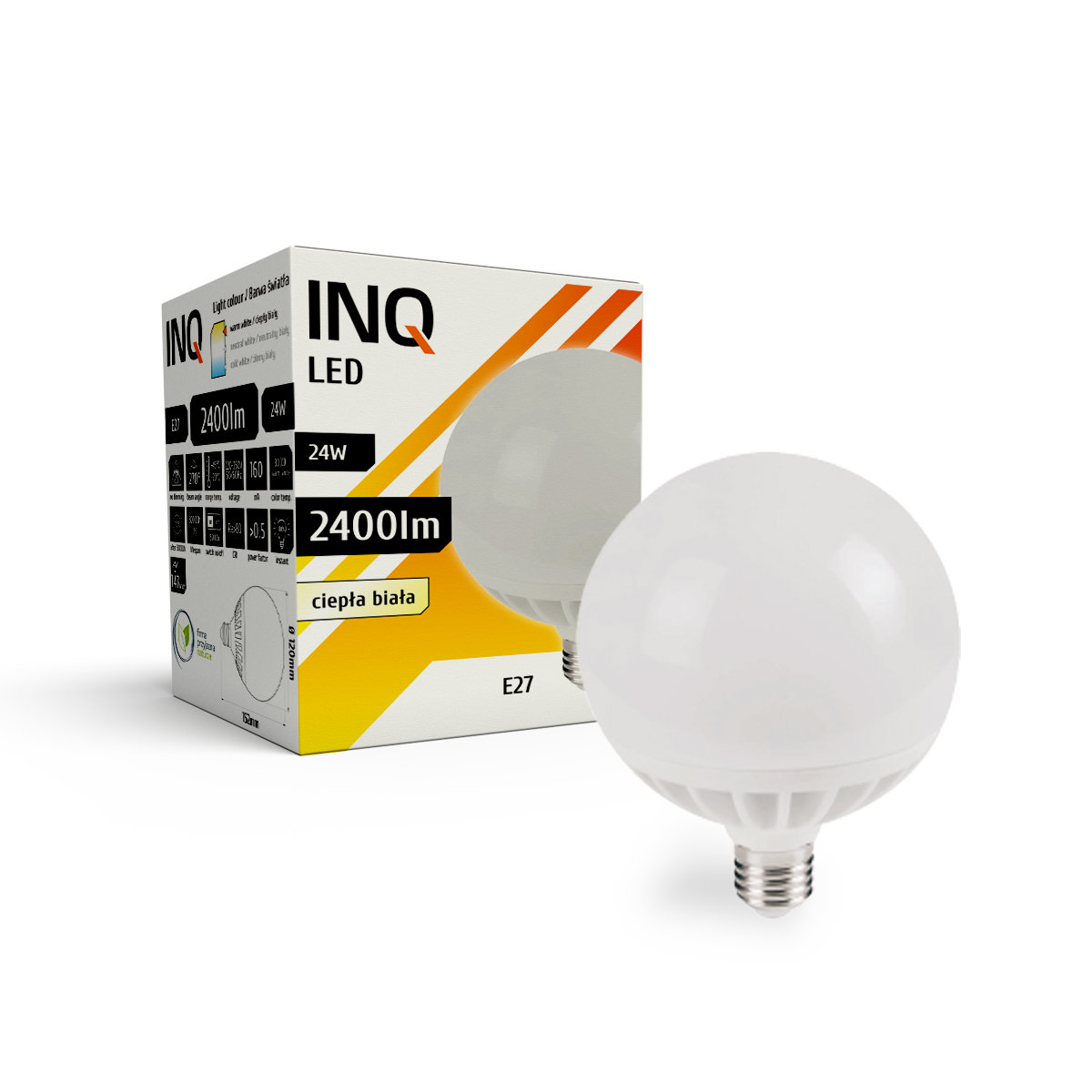 Żarówka LED INQ Deco LDG090WW, E27, 24 W, biała ciepła - INQ | Sklep ... Żarówka LED INQ Deco LDG090WW, E27, 24 W, biała ciepła - INQ | Sklep ...