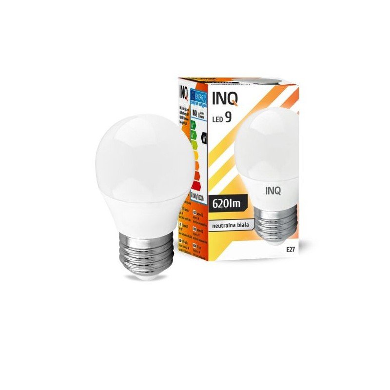 Żarówka LED INQ LP084NW, E27, 9 W, biała neutralna - INQ | Sklep EMPIK.COM Żarówka LED INQ LP084NW, E27, 9 W, biała neutralna - INQ | Sklep EMPIK.COM