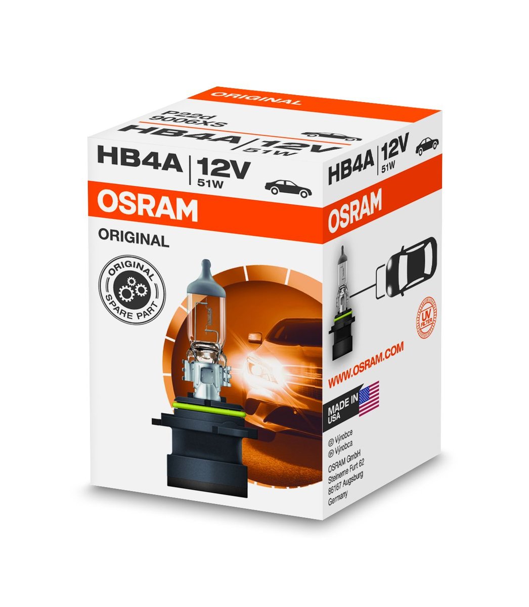 Żarówka OSRAM HB4A Original (1 sztuka) - Osram | Motoryzacja EMPIK