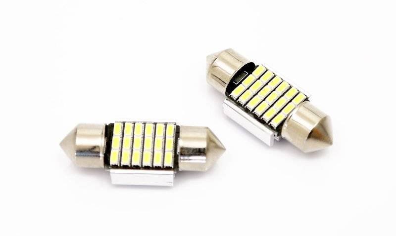 Żarówka samochodowa LED C5W 18 SMD 3014 CAN BUS-31 mm - Inna marka ...