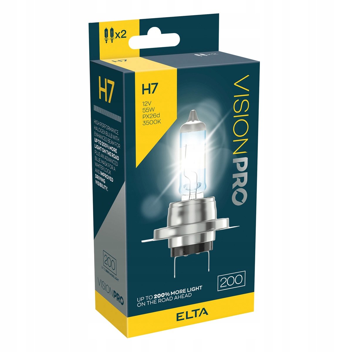 ŻARÓWKI ELTA VISION PRO H7 12V 55W +200% - Inna marka | Motoryzacja EMPIK