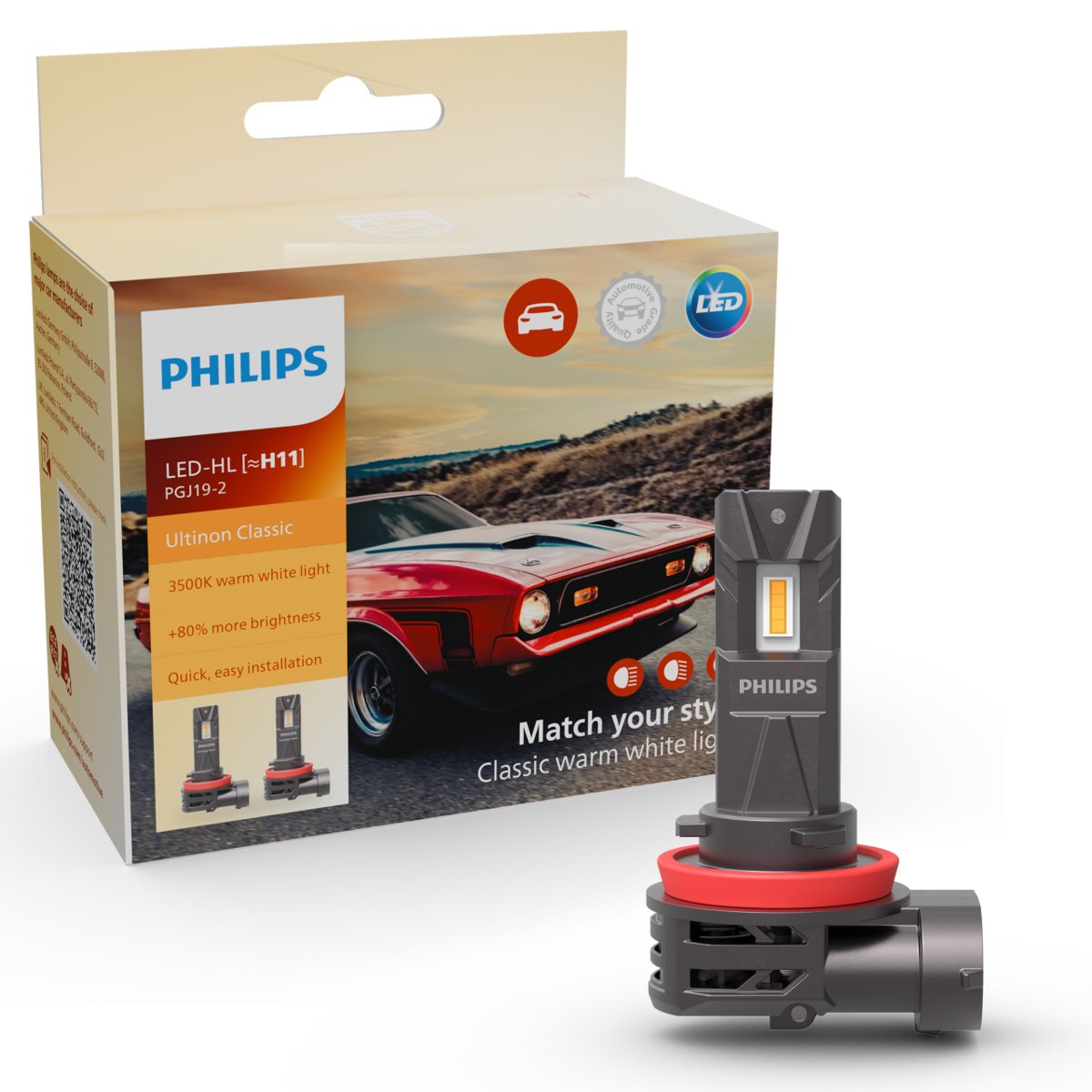 Żarówki Philips LED Ultinon Classic UC2510 H11 12V 3500K - Philips ...