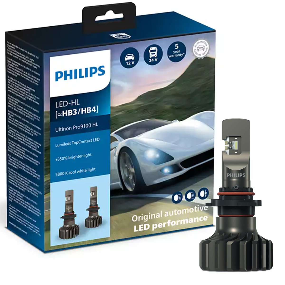 Żarówki Philips Led Ultinon Pro9100 Hl Hb3/Hb4 - Philips | Motoryzacja EMPIK