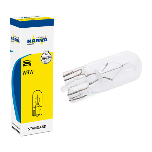 Żarówki W3W 12V 3W Narva Standard 10 Sztuk - Narva | Motoryzacja EMPIK