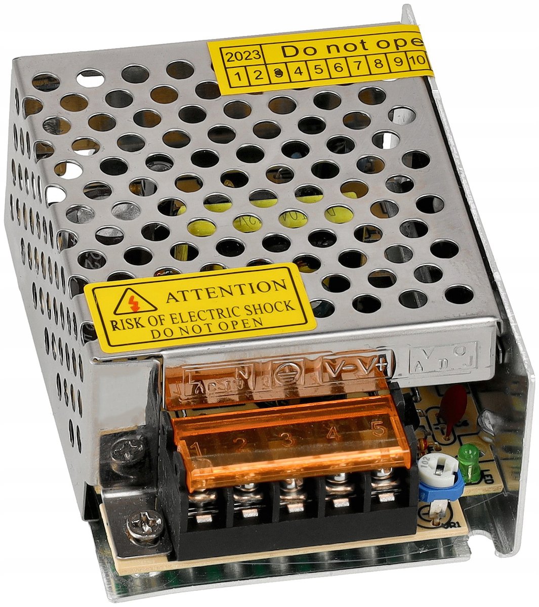 Zasilacz 12V 40W 3A Do Taśm LED, CCTV, Modułowy Regulowany Transformator - Berge | Sklep EMPIK.COM