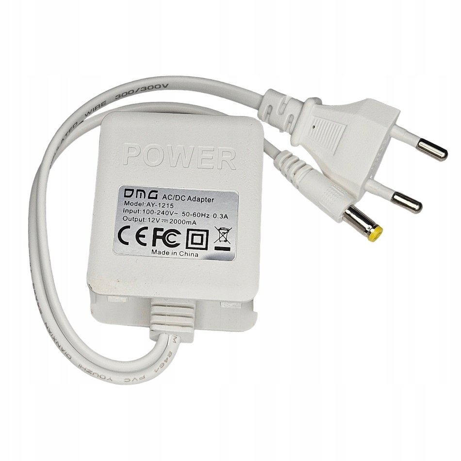 ZASILACZ DC 12V 2A / AC 100-240V 50/60Hz ADAPTER 5,5mm / 2,5mm ...