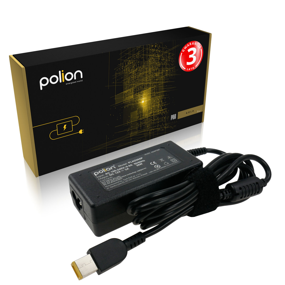 Zasilacz do LENOVO ThinkPad Helix Tablet 36W 12V - Polion | Sklep EMPIK.COM