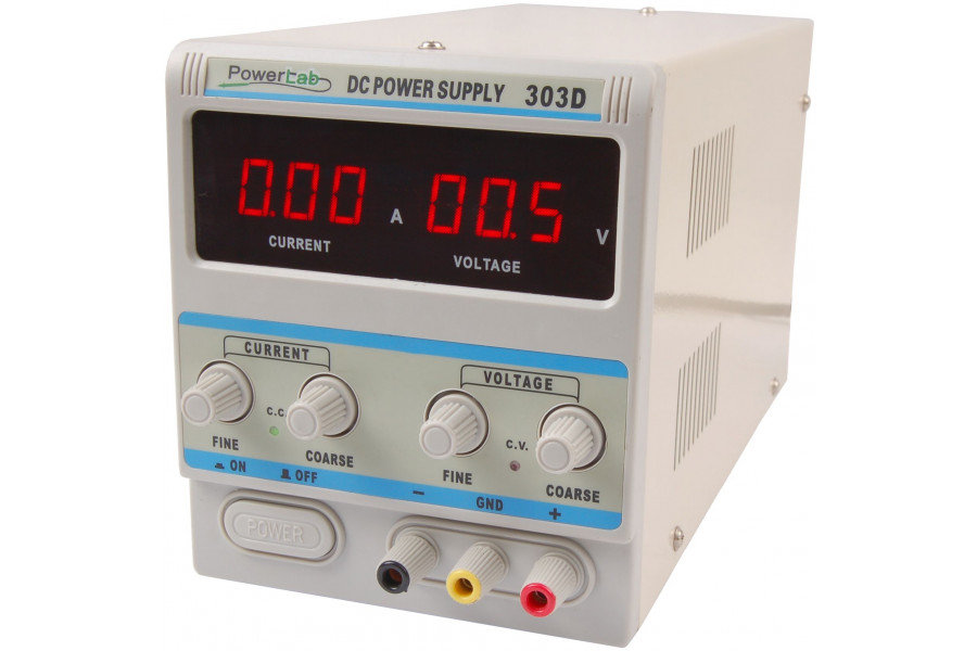 ZASILACZ LABORATORYJNY 303D 30V/3A DC LED PowerLab - Power LAB | Sklep EMPIK.COM