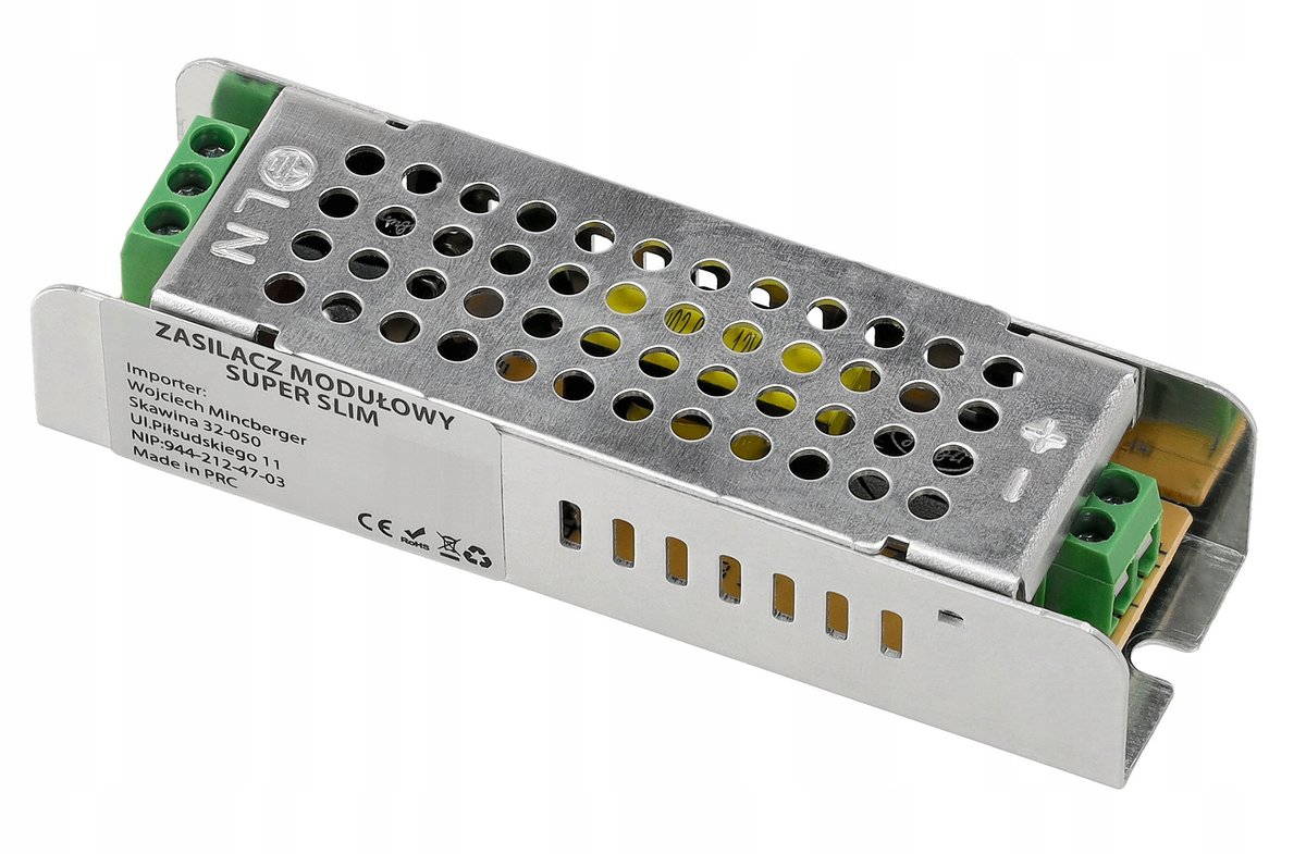 Zasilacz LED 12V 24W 2A Do Taśmy LED COB Slim Modułowy IP20 ...