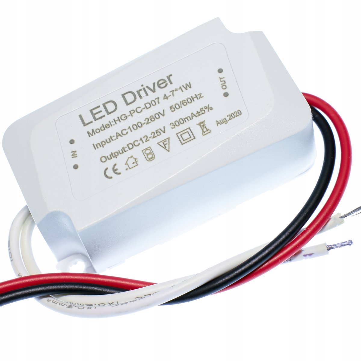ZASILACZ LED DRIVER stałoprądowy | 4 - 7W | 12 - 25V DC | 300mA ...