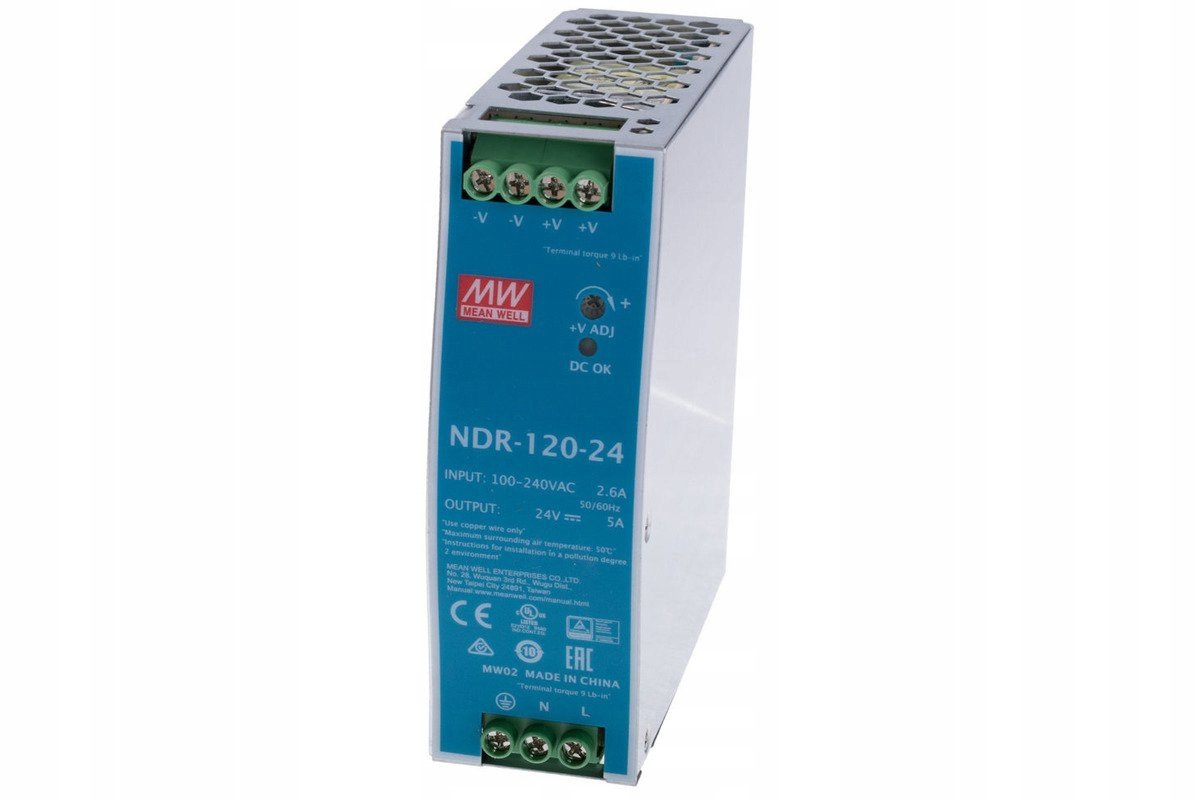 ZASILACZ MEAN WELL DIN NDR-120-24 24V 5A 120W - Mean Well | Sklep EMPIK.COM