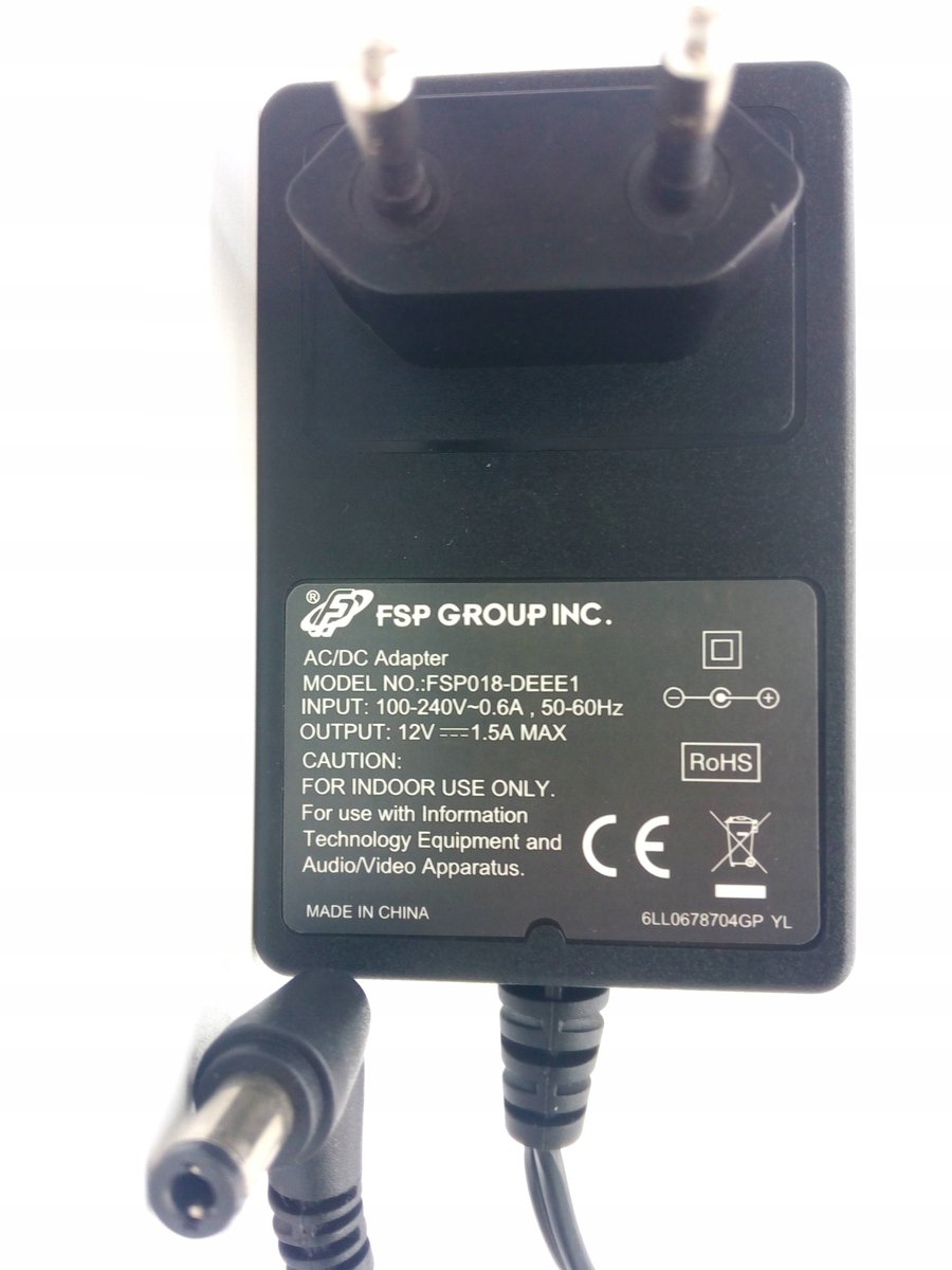 ZASILACZ NBOX NC+ MODEL FSP018-DEEE1 12V 1,5A - Inna marka | Sklep ...