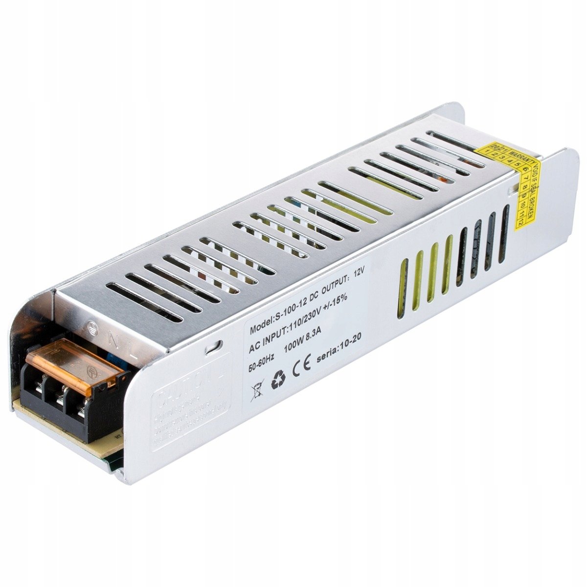 Zasilacz Stałonapięciowy Modułowy 100W 8,33A 12V DC PFC SLIM LED - NNLED | Sklep EMPIK.COM