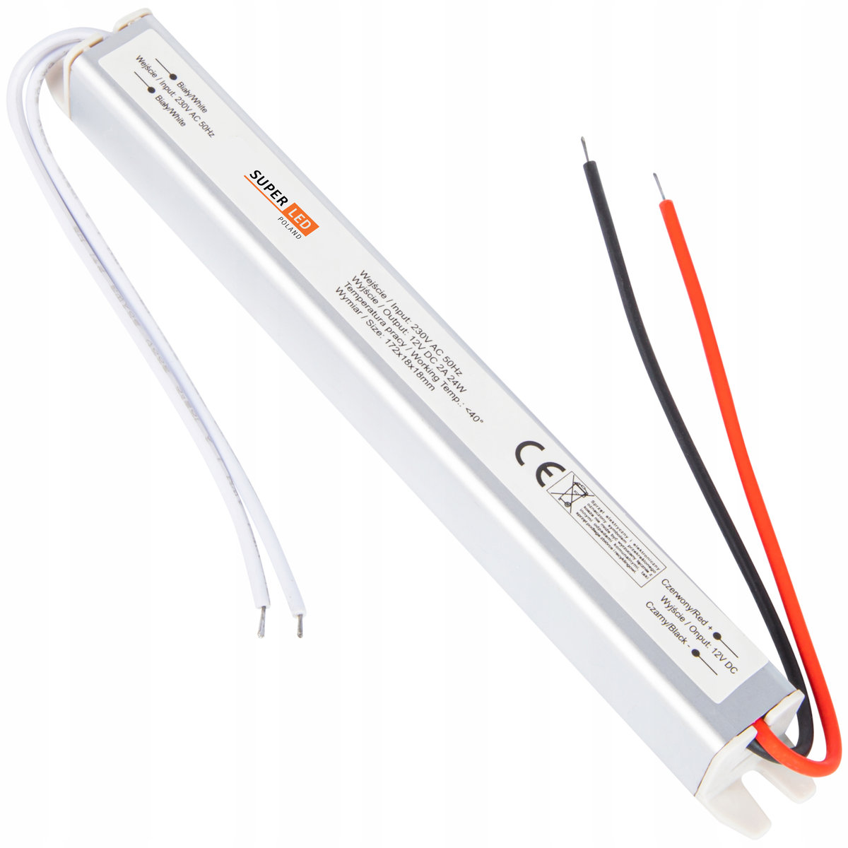 Zasilacz ultra slim do taśm LED IP20 12V DC 1,5A 18W meblowy - SuperLed ...