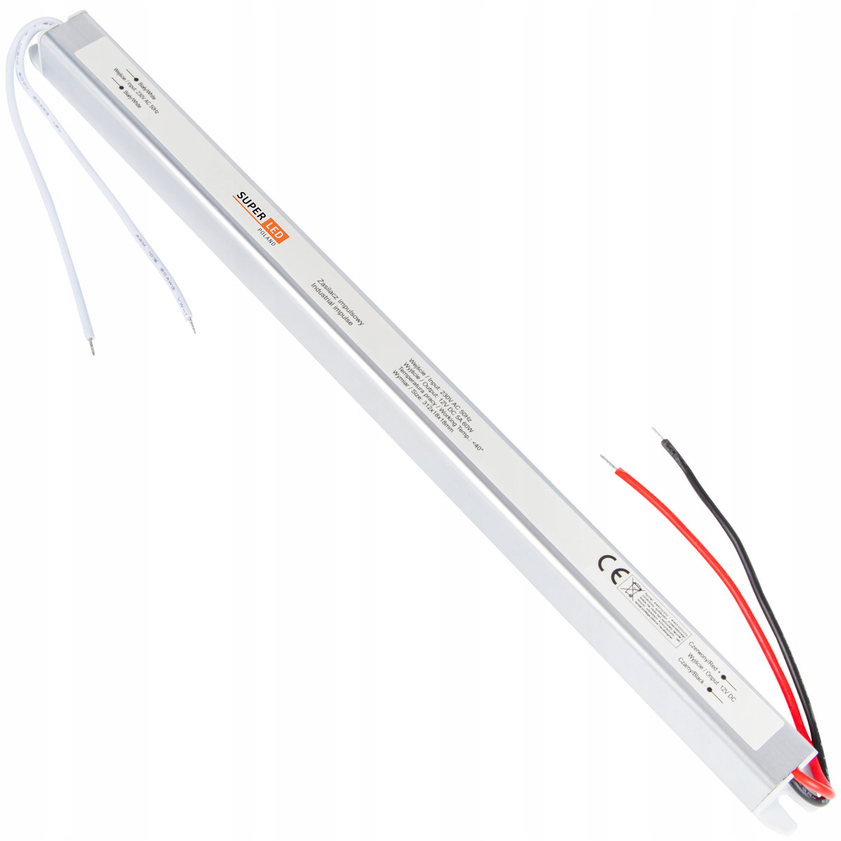 Zasilacz ultra slim do taśm LED IP20 12V DC 6A 72W meblowy - SuperLed ...