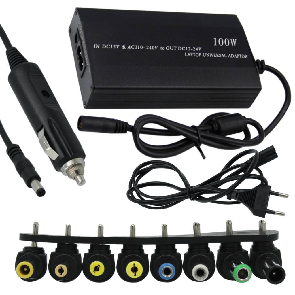 ZASILACZ UNIWERSALNY ŁADOWARKA DO LAPTOPA 100W SIECIOWY SAMOCHODOWY + USB - Inna marka | Sklep ...