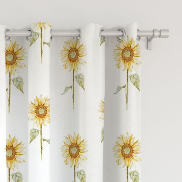 Zasłona SUMMER wzór SM12 | słoneczniki 150 x 240 cm tkanina standard ...