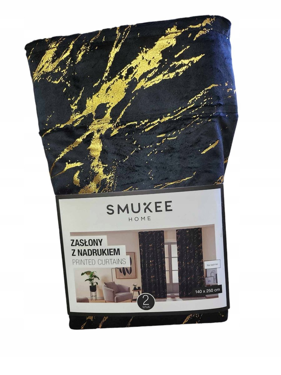 Zasłona taśma 140 cm x 250 cm Smukee Home - SMUKEE | Sklep EMPIK.COM