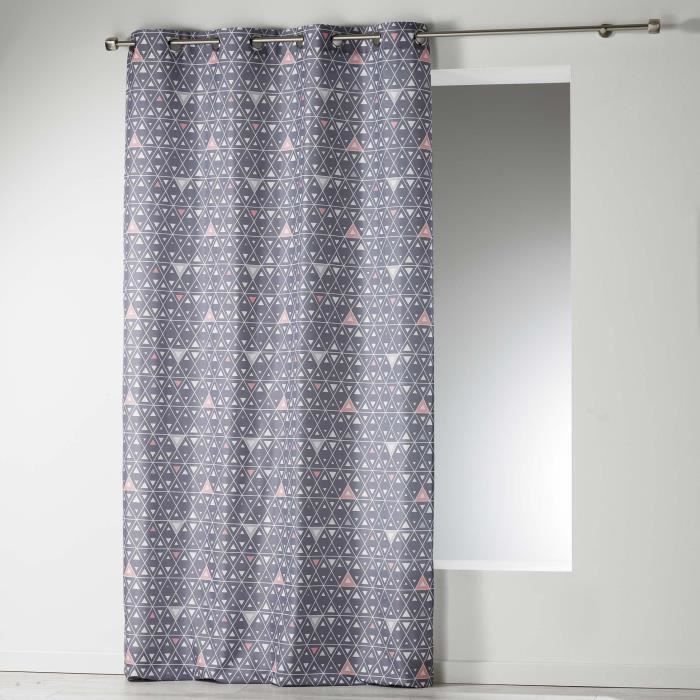 Zasłona z oczkami CDaffaires 140 x 260 cm Cylia z nadrukiem z ... Zasłona z oczkami CDaffaires 140 x 260 cm Cylia z nadrukiem z ...