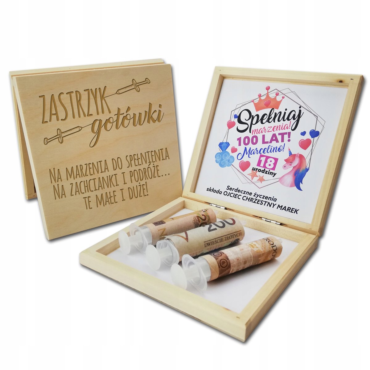 Zastrzyk Gotówki 18 Urodziny 18Stka Prezent Grawer - Propaganda | Sklep EMPIK.COM