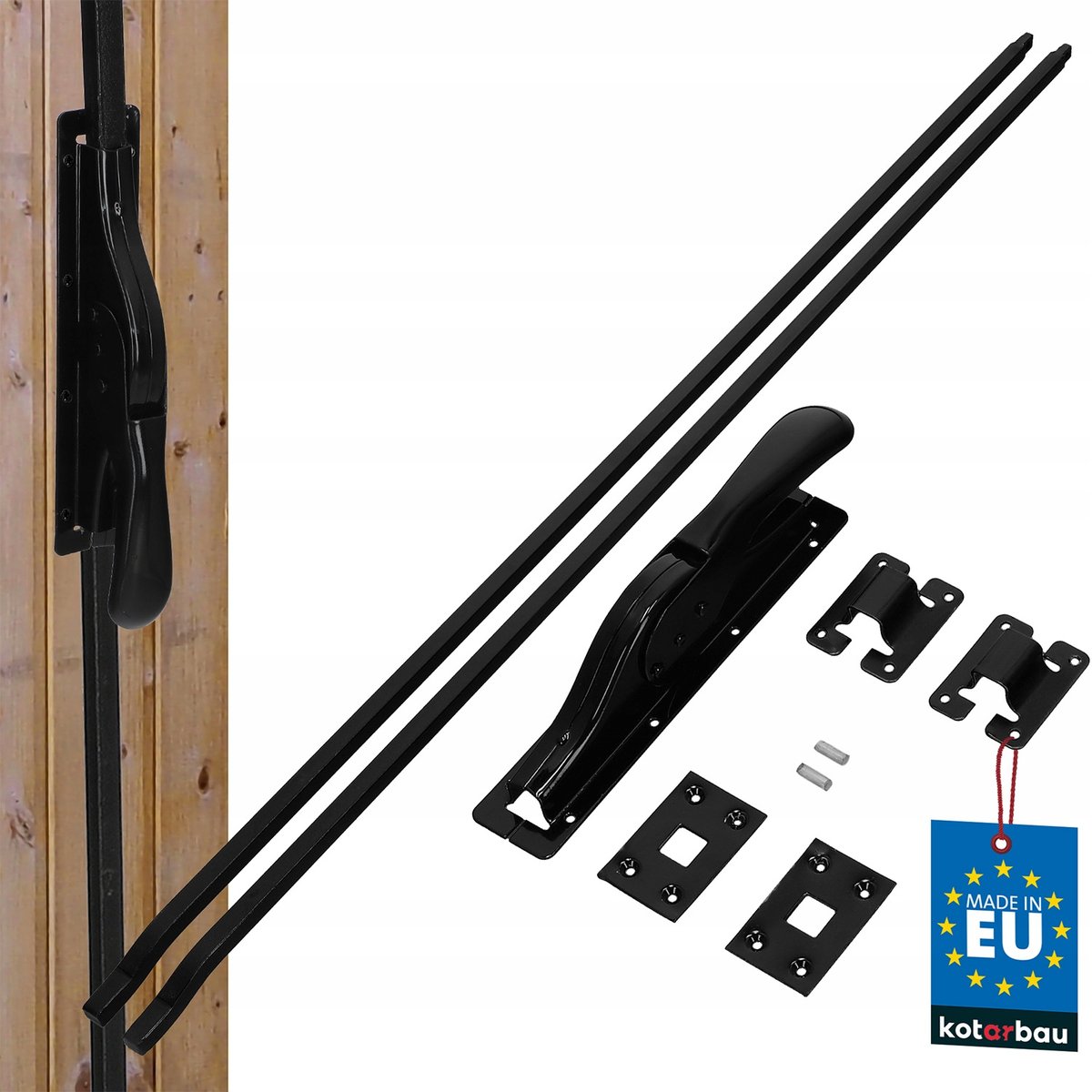 ZASUWA ZASUWKA GARAŻOWA BASKWIL ZAMKNIĘCIE BASKWILE BRAM DRZWI CZARNA ...