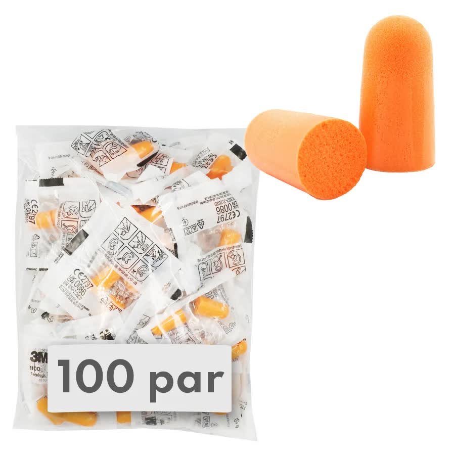 Zatyczki Stopery Do Uszu 100 Par 3M 1100 Wygłuszające Hałas - 3M | Sklep EMPIK.COM