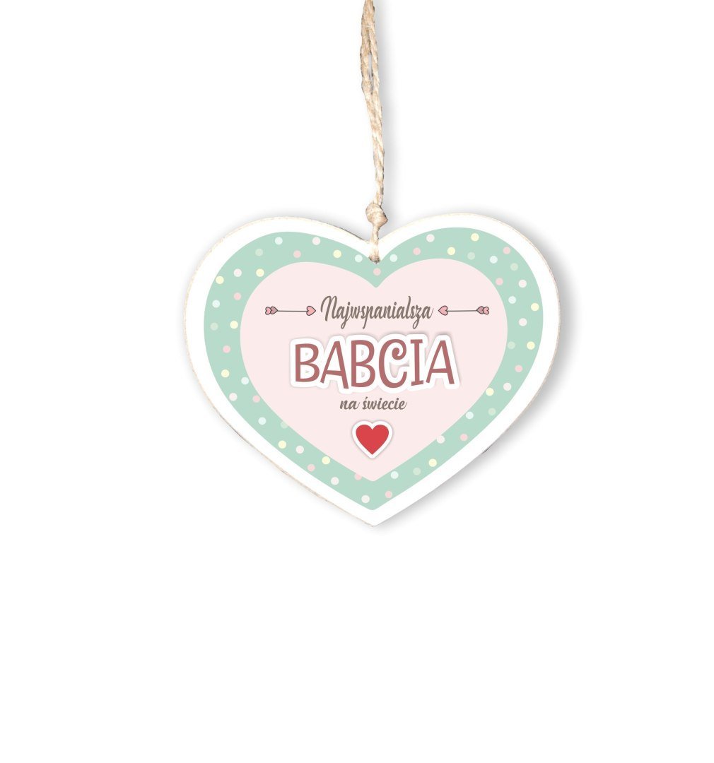 Zawieszka Serce 03 - Najwspanialsza Babcia - S/03/1442 - Inna marka | Sklep EMPIK.COM