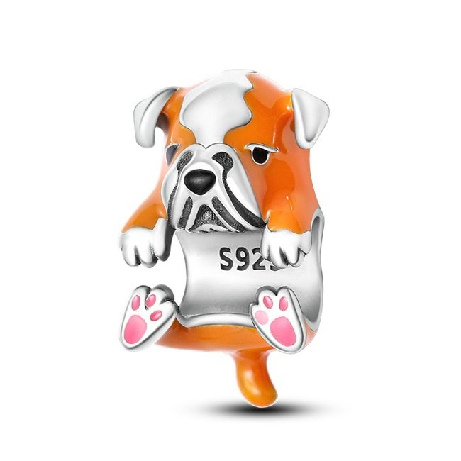 Zawieszka SREBRO 925 Charms koralik do PANDORA Pies Buldog - Sfera ...