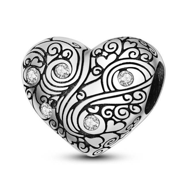 Zawieszka SREBRO 925 Charms koralik do PANDORA Serce - Sfera Damska ...