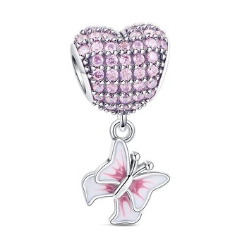 Zawieszka SREBRO 925 Charms koralik do PANDORA Serce Motyl - Sfera ...