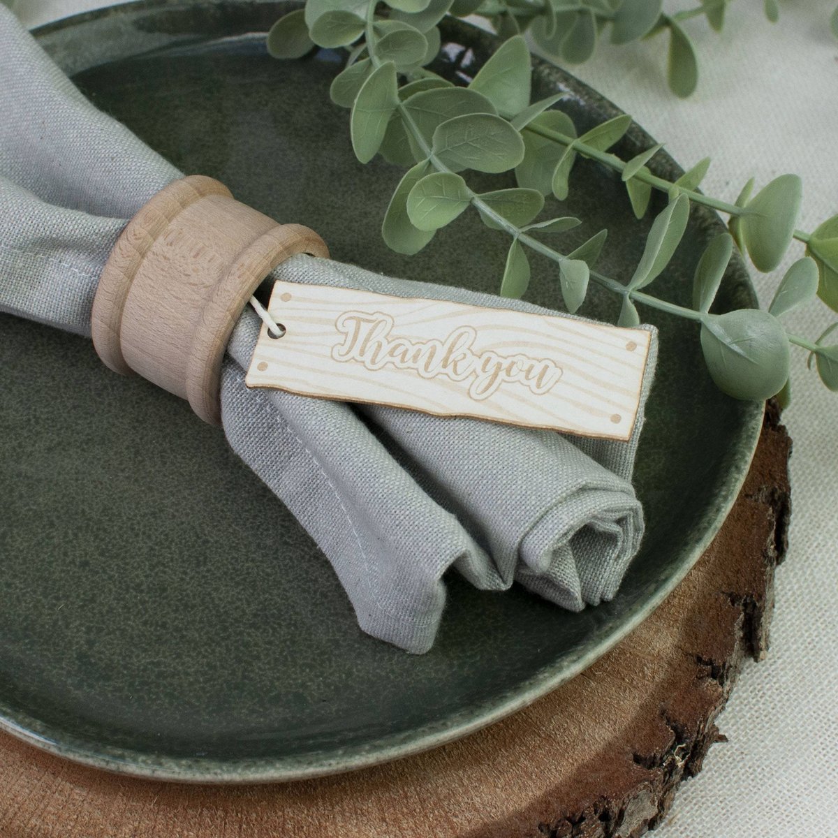 Zawieszki Nature lovers - Thank you, 20 szt., 7,3 x 2,5 cm - P13 | Sklep EMPIK.COM