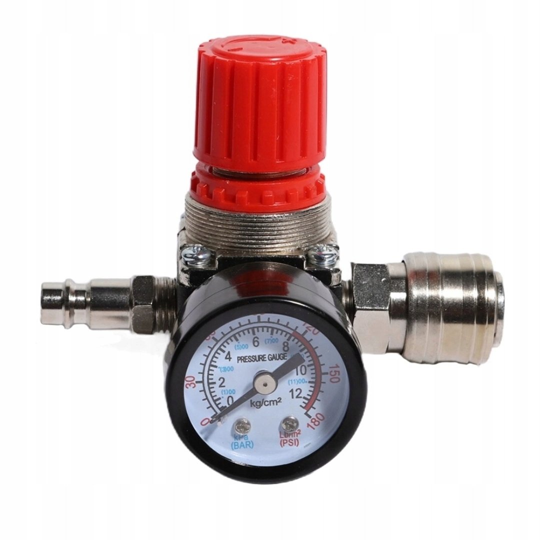 ZAWÓR CIŚNIENIA SPRĘŻARKI 1/4 STANDARD UE REGULATOR 175PSI 12BAR ...