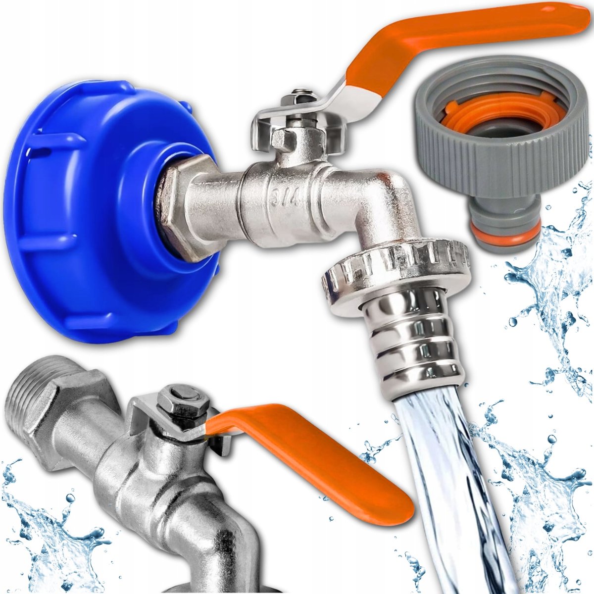 ZAWÓR KULOWY KRAN CZERPALNY 1/2 KRANIK do MAUZERA beczki OGRODOWY do Wody - Memflow | Sklep ...