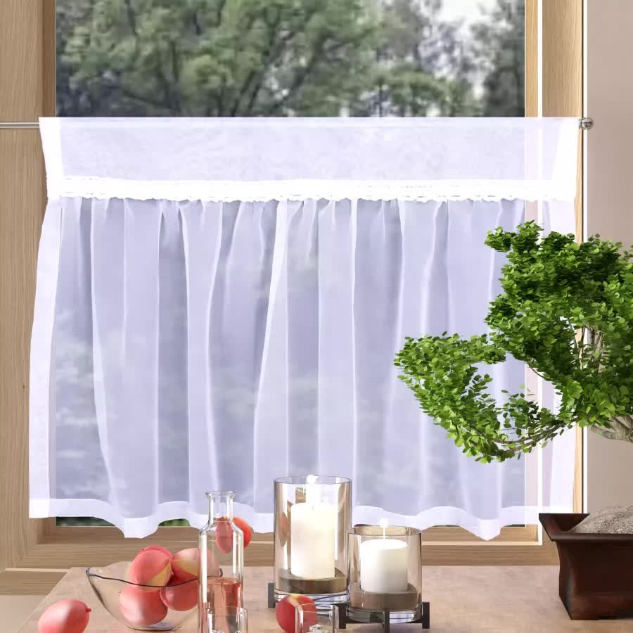 Zazdrostka woal z gipiurą Ziria 60x50cm biała 50 cm 60 cm - Wisan ...