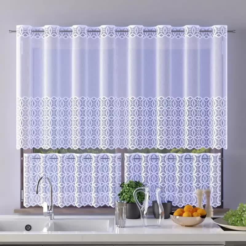 Zazdrostka żakardowa metrażowa Siloma wys. 90cm biała A140 - 90 cm - Inna marka | Sklep EMPIK.COM