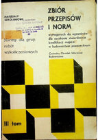 Zbiór przepisów i norm Tom III - | Książka w Empik